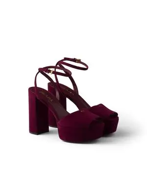 Prada Platform Sandals - Red