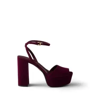 Prada Platform Sandals - Red
