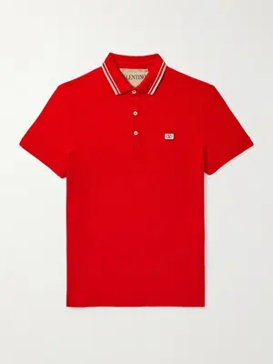 Valentino Garavani Collared Polos For Men