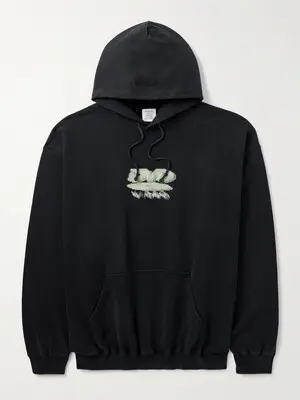 Vetements Oversized Printed Cotton-jersey Hoodie