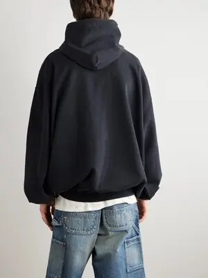 Vetements Oversized Printed Cotton-jersey Hoodie