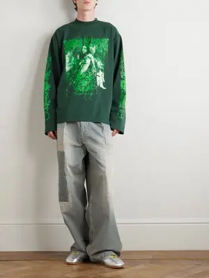 Vetements Oversized Printed Cotton-jersey T-shirt