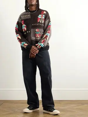 Kapital Jacquard-knit Wool Sweater