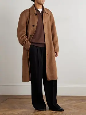 Loro Piana Roadster Cashmere Half-zip Sweater - Brown