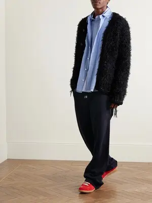Dries Van Noten Straight-leg Cotton-jersey Sweatpants