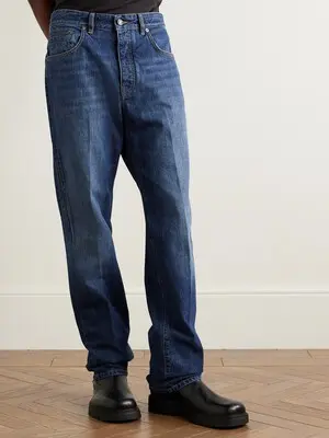 Givenchy Logo-embroidered Straight-leg Jeans