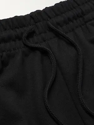 Dries Van Noten Wide-leg Cotton-jersey Drawstring Shorts - Black