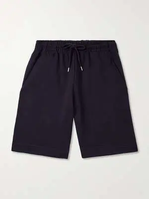 Dries Van Noten Wide-leg Cotton-jersey Drawstring Shorts