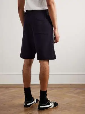 Dries Van Noten Wide-leg Cotton-jersey Drawstring Shorts