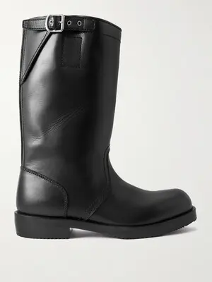 Dries Van Noten Buckled Leather Boots