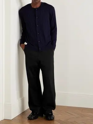 Dries Van Noten Straight-leg Cotton-jersey Sweatpants