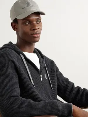 Brunello Cucinelli Logo-embroidered Baseball Cap - Gray