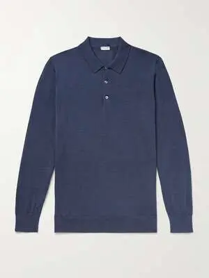 Caruso Wool, Silk And Cashmere-blend Polo Shirt