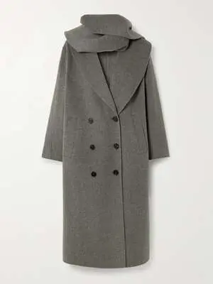 RÓHE Double-breasted Wool And Cashmere-blend Coat - Charcoal
