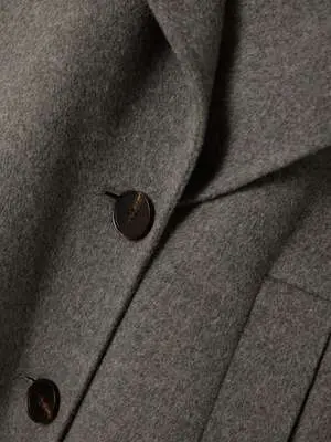RÓHE Double-breasted Wool And Cashmere-blend Coat - Charcoal