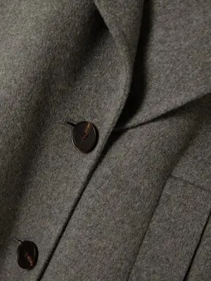 RÓHE Double-breasted Wool And Cashmere-blend Coat - Gray