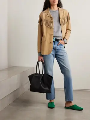 Ralph Lauren Ryland Fringed Suede Jacket