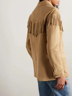Ralph Lauren Ryland Fringed Suede Jacket