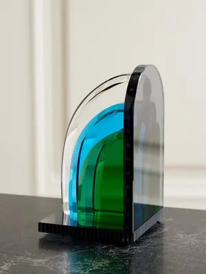REFLECTIONS COPENHAGEN Tribeca Crystal Bookend - Green