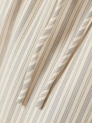 RÓHE Striped Wide-leg Silk Pants