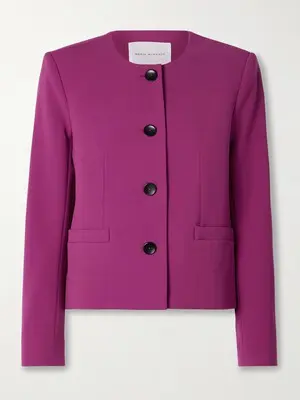 Maria Mcmanus Stretch-wool Jacket - Purple