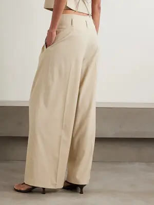 KALLMEYER Percie Pleated Wool-blend Pants