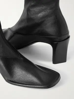 JIL SANDER Leather Ankle Boots