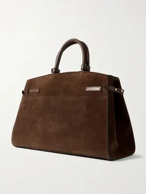 DEMELLIER The Hudson Suede Tote - Brown