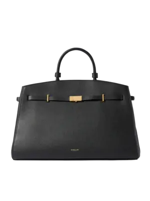 DEMELLIER The Hudson Textured-Leather Tote Black