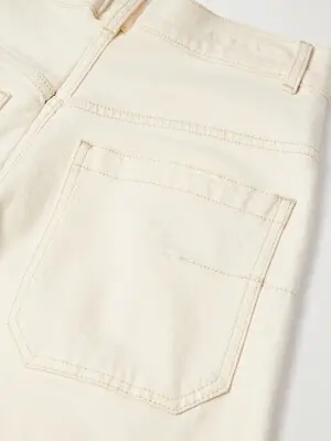 Another Tomorrow Organic High-rise Wide-leg Jeans - Neutrals