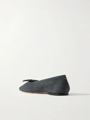 AeydĒ Delfina Suede Ballet Flats - Gray
