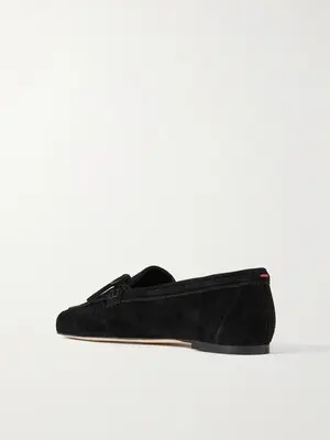 AeydĒ Jasper Suede Boat Shoes - Black