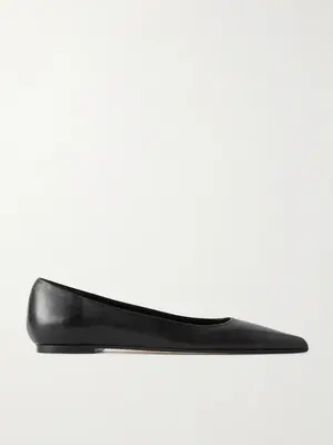 AeydĒ Cassy Leather Point-toe Flats