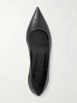 AeydĒ Cassy Leather Point-toe Flats