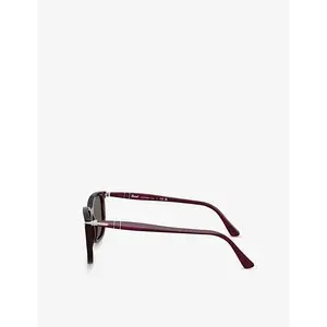 Persol Rectangular-frame Acetate Sunglasses - Red