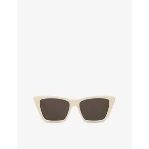 Saint Laurent Sl 276 Mica Cat Eye Sunglasses - White