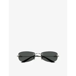 Versace Ve2279 Rectangular Metal Sunglasses