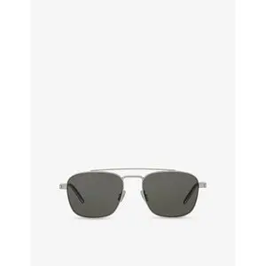 Saint Laurent Silver Aviator Sunglasses