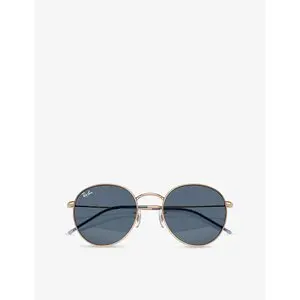 Ray-ban Phantos-frame Metal Sunglasses - Gold