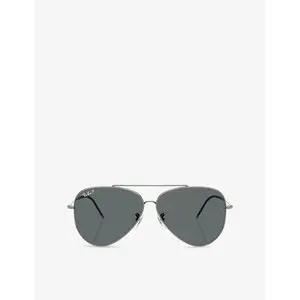 Ray-ban Pilot-frame Metal Sunglasses - Silver