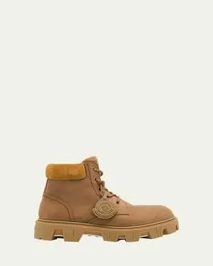 Moncler Peak City Lace-up Boots - Khaki