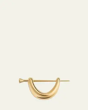 Bottega Veneta Gold-tone Hair Clip - Yellow