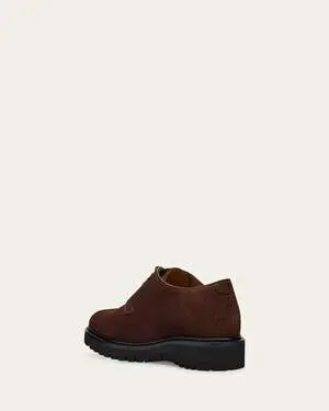Giorgio Armani Suede Rubber-sole Derby Shoes
