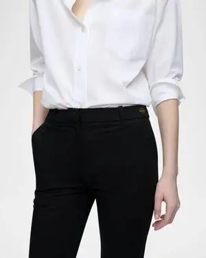 CALLAS MILANO Mila Cropped Flare-leg Stretch Trousers - Black