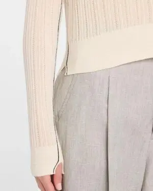 Maria Mcmanus Pointelle Knit Cardigan - Ivory