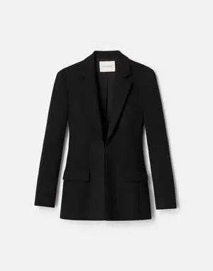 Lafayette 148 New York Wool Fitted Blazer