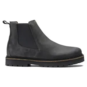 BIRKENSTOCK Stalon Leather Chelsea Boots - Graphite