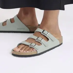 BIRKENSTOCK Florida Nubuck Leather - Pure Sage