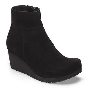 BIRKENSTOCK Ebba Suede Ankle Boots - Black/black