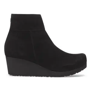 BIRKENSTOCK Ebba Suede Ankle Boots - Black/black
